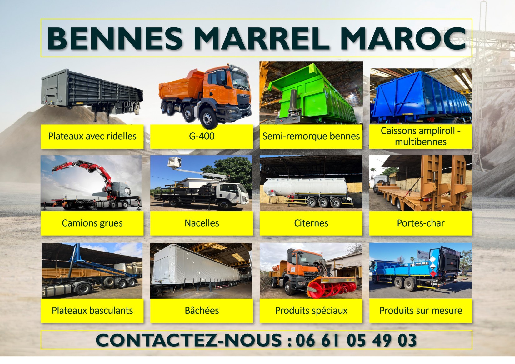 Bennes Marrel Maroc – L'efficacité tout terrain